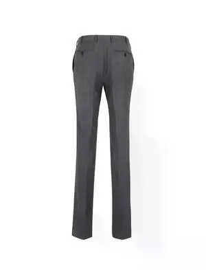 Canali Check Button Suit - Grey