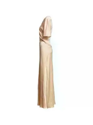 Victoria Beckham Isabella Pleated Maxi Dress - Pink