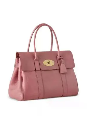 Mulberry Bayswater Grained-texture Tote - Pink