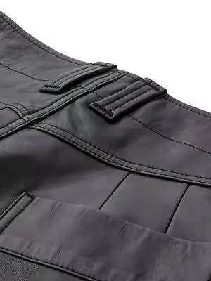 Belstaff Patch Pocket Leather Trousers - Black