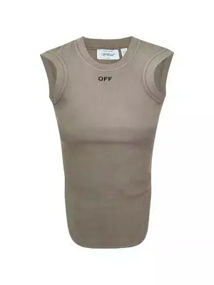 Off-White Logo-detail Tank Top - Neutrals