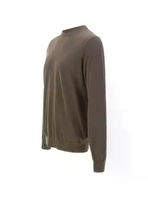 DIKTAT Ribbed Crew Neck Sweater - Brown