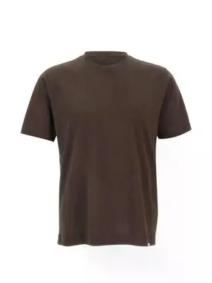 DIKTAT Crew-neck Short-sleeve T-shirt - Brown