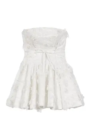 Maje Short Embroidered Bustier Dress