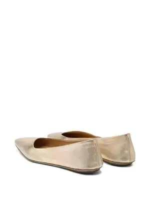 Marsèll Cazzuola Pointed-toe Ballerinas - Gold