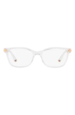 Dolce & Gabbana 53mm Butterfly Optical Glasses - Crystal