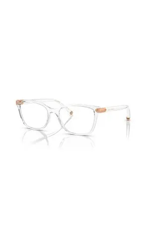 Dolce & Gabbana 53mm Butterfly Optical Eyeglasses - Transparent