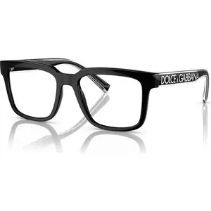 Dolce & Gabbana 52mm Square Optical Glasses - Black