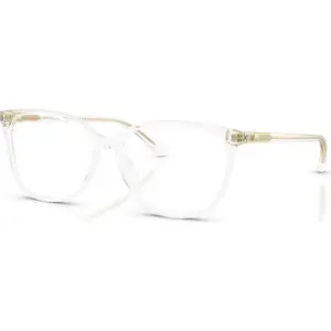 Michael Kors 55mm Full Rim Rectangle Eyeglasses - Transparent