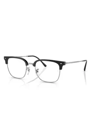Ray-ban Clubmaster Square Eyeglasses - Black Silver