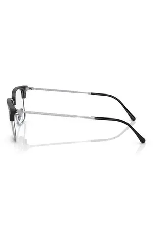 Ray-ban Clubmaster Square Eyeglasses - Black Silver