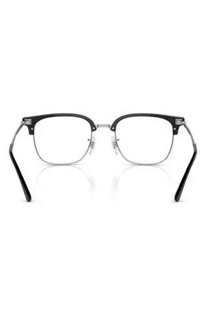 Ray-ban Clubmaster Square Eyeglasses - Black Silver