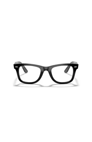 Ray-ban 50mm Square Optical Glasses - Black
