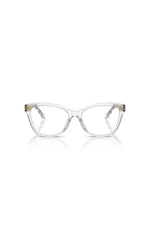 Tory Burch 53mm Rectangle Optical Glasses - Transparent