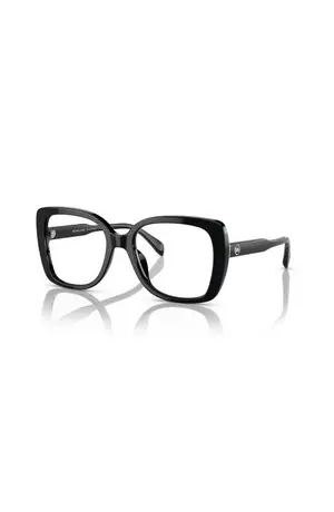 Michael Kors 53mm Square Full Rim Eyeglasses - Black