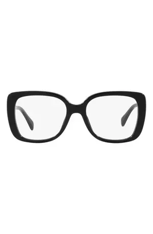 Michael Kors 53mm Square Full Rim Eyeglasses - Black