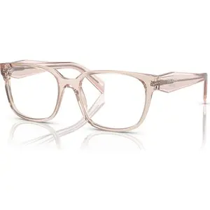 Prada 52mm Rectangle Eyeglasses - Pink