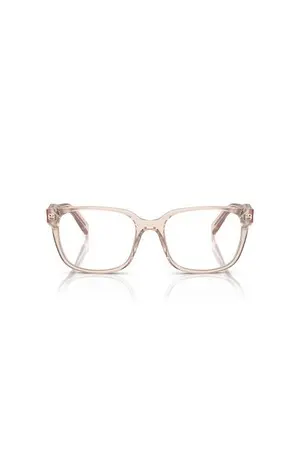 Prada 52mm Rectangle Eyeglasses - Pink