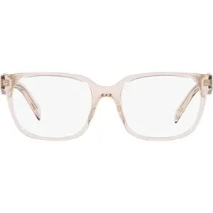 Prada 52mm Rectangle Eyeglasses - Pink
