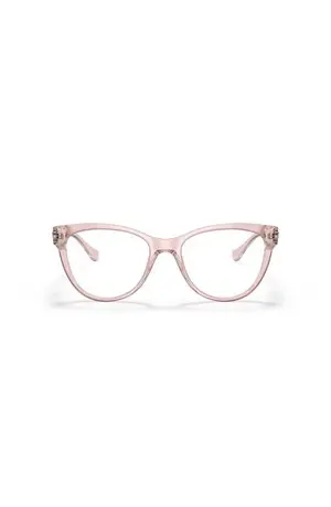 Versace 53mm Cat Eye Optical Glasses - Pink