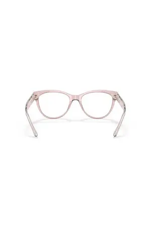 Versace 53mm Cat Eye Optical Glasses - Pink