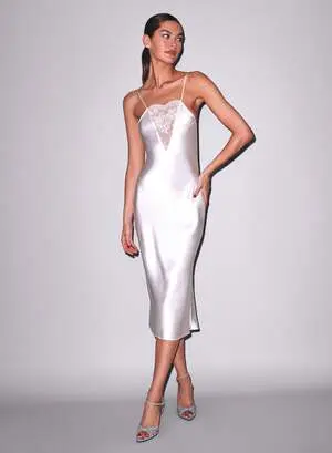 FLEUR DU MAL Frankie Lace Slip Dress