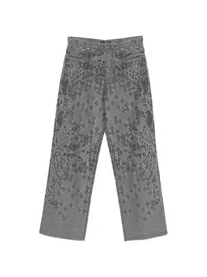 Amiri Bandana Baggy Jeans - Grey