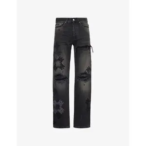 Amiri Quad Mx1 Straight-leg Denim Jeans - Black