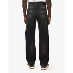 Amiri Quad Mx1 Straight-leg Denim Jeans - Black