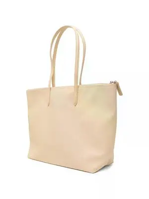 Lacoste Zipped Tote - Neutrals