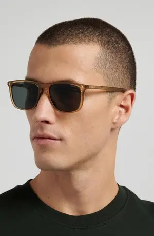 POLAROID 55mm Polarized Rectangle Sunglasses - 010a-uc