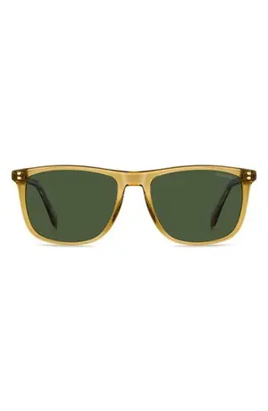 POLAROID 55mm Polarized Rectangle Sunglasses - 010a-uc