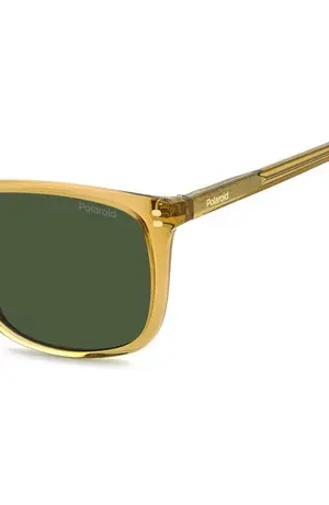 POLAROID 55mm Polarized Rectangle Sunglasses - 010a-uc