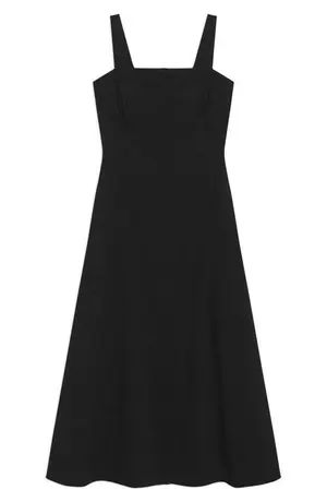 Theory Square Neck Midi Dress