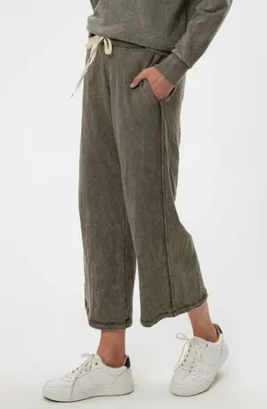 Michael Stars Mineral Wash Crop Drawstring Pants