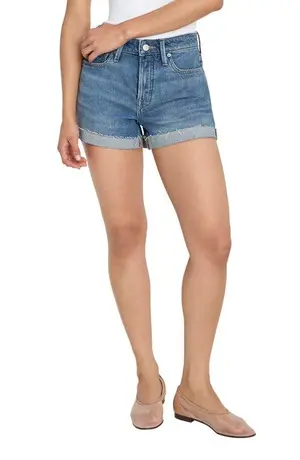 Good American Good Girlfriend Denim Shorts - Indigo