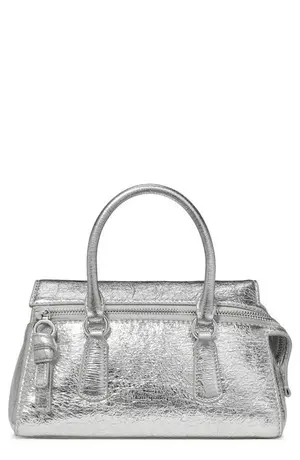 Kate Spade New York Bond Crinkle Leather Mini Handbag - Silver