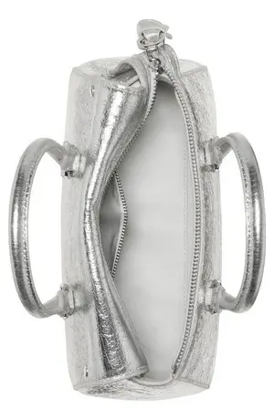 Kate Spade New York Bond Crinkle Leather Mini Handbag - Silver