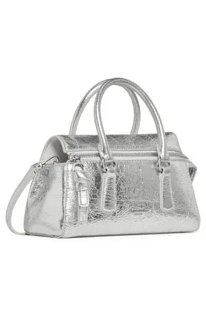 Kate Spade New York Bond Crinkle Leather Mini Handbag - Silver