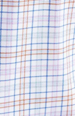 Johnston & Murphy Xc Motion Performance Knit Button-up Shirt - Multi Plaid