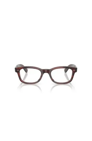 Oliver Spencer 49mm Rectangle Full Rim Eyeglasses - Brown