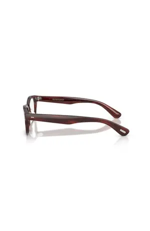 Oliver Spencer 49mm Rectangle Full Rim Eyeglasses - Brown