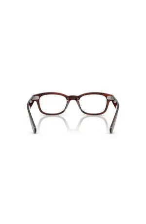 Oliver Spencer 49mm Rectangle Full Rim Eyeglasses - Brown
