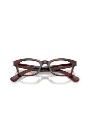 Oliver Spencer 49mm Rectangle Full Rim Eyeglasses - Brown