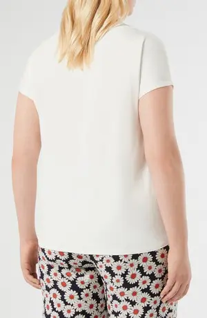Marina Rinaldi Mixed Media T-shirt - Ivory