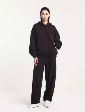 NINETY PERCENT Ellery Barrel Leg Sweatpants - Bitter Chocolate