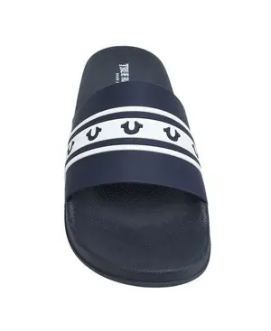 True Religion Snoop Colorblock Logo Pool Slides