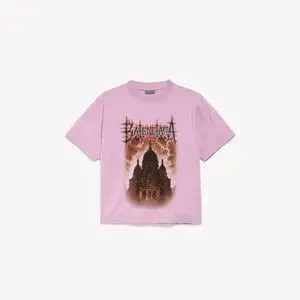 Balenciaga Sacré Caur Medium Fit T-shirt - Pink