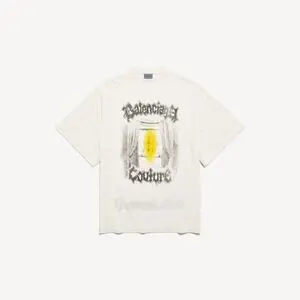 Balenciaga Salon De Couture Shaped T-shirt - Cream