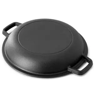 MEGACHEF 5 Quart 2-in-1 Cast Iron Dutch Oven And Skillet